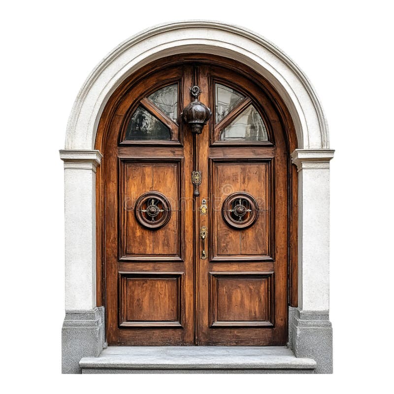 Circular Door Entrance Against Transparent Background Stock Photo ...