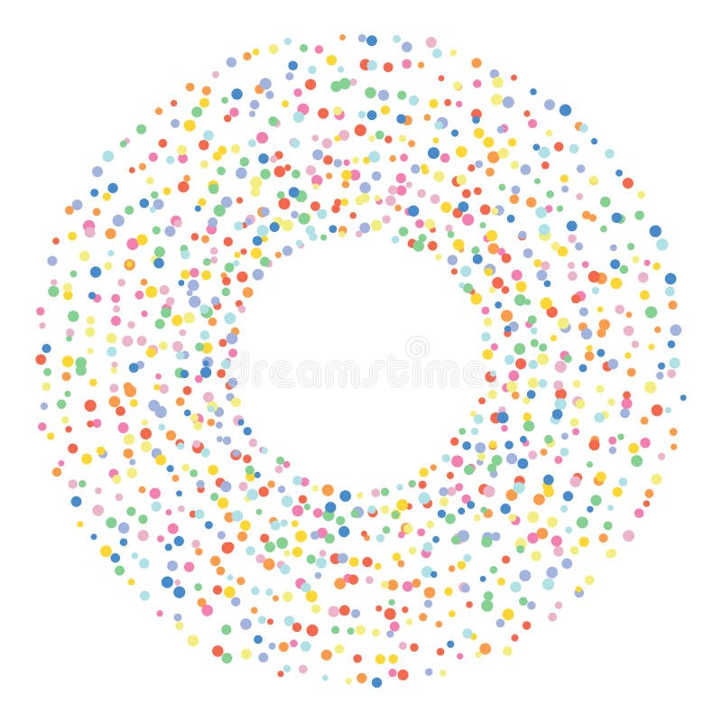Circular Dotted Frame Background. Circle Dots. Design Element for ...