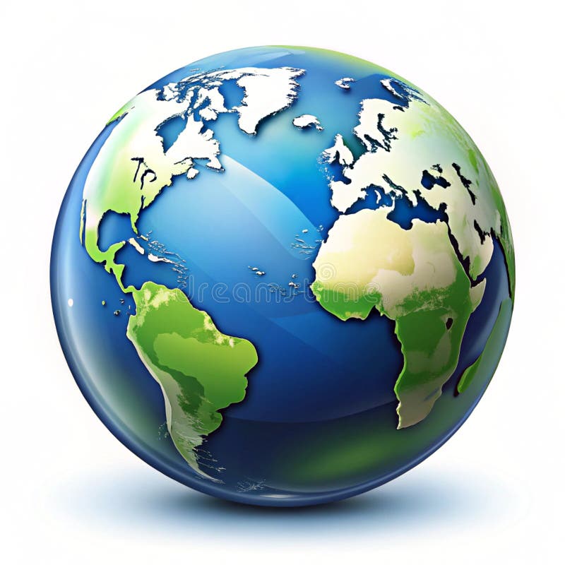 Circular Earth Icon Symbolizing Global Unity Stock Illustration ...