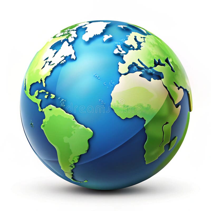 Circular Earth Icon Symbolizing Global Unity Stock Illustration ...