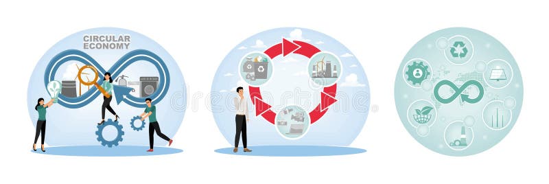 Circular Economy Concept. Environment Friendly. Eco Friendly and ...