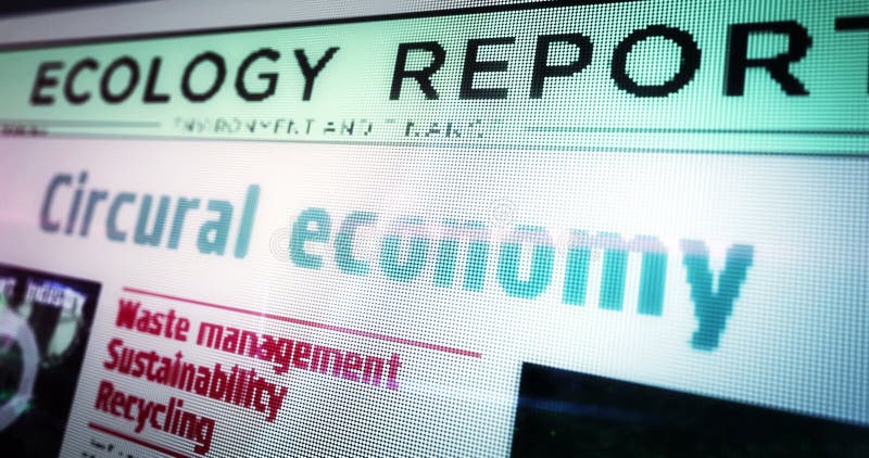 Circular Economy Newspaper on Mobile Tablet Screen Stock Video - Video ...