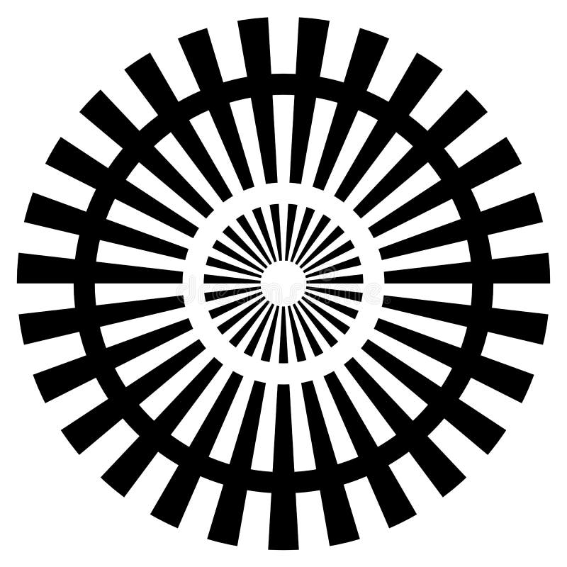 Circular Element with Rectangle / Square Texture. Geometric Circle ...