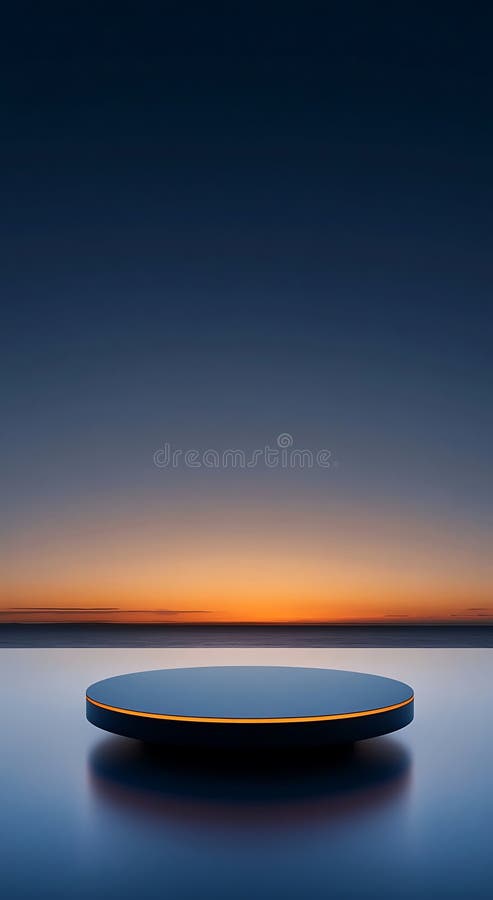 A Circular, Elevated Platform with a Sleek Design Stands Against a ...