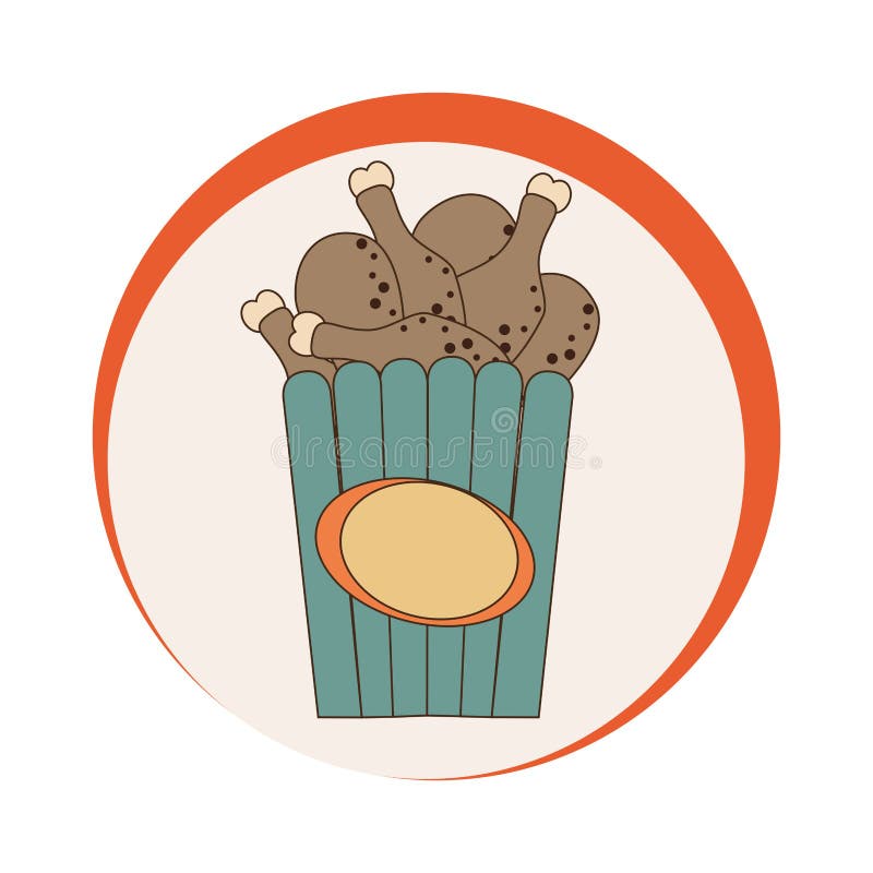 Bucket of Fried Chicken Legs Pixel Art. 8 Bit Vector Illustration Stock ...