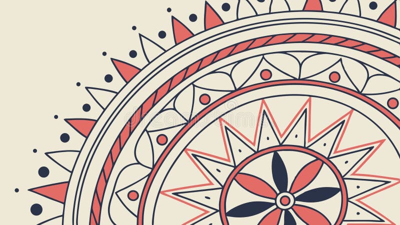 Circular Emblem with Patterned Radial Spikes and Central Design Vector ...