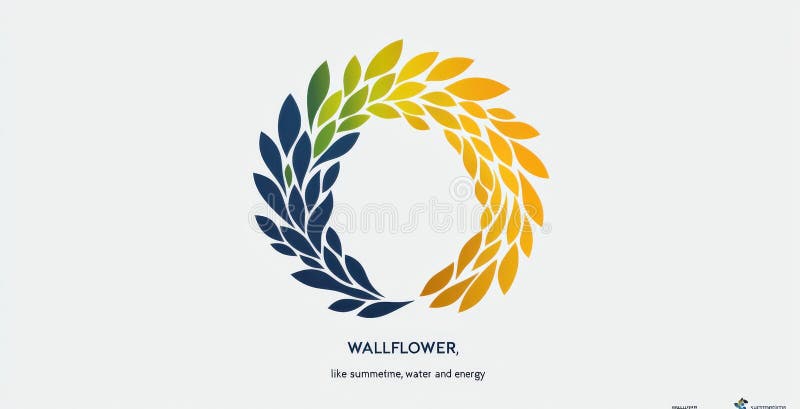 Circular Energy Emblem with Gradient Colors Representing Sustainability ...