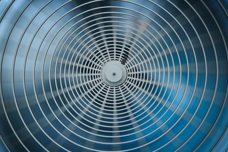 Circular Fan Spins Rapidly, Creating Hypnotic Patterns with Blurred ...