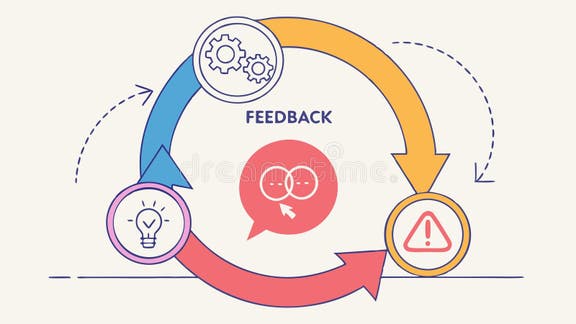 Circular Feedback Process, Continuous Improvement, Vector Design ...