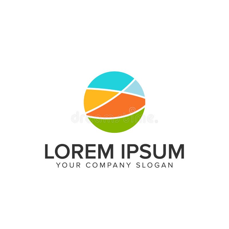 Circular field logo stock vector. Illustration of circle - 147671293