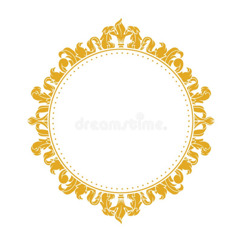 Elegant Circular Classic Decorative Floral Ornamental Vintage Swirl ...