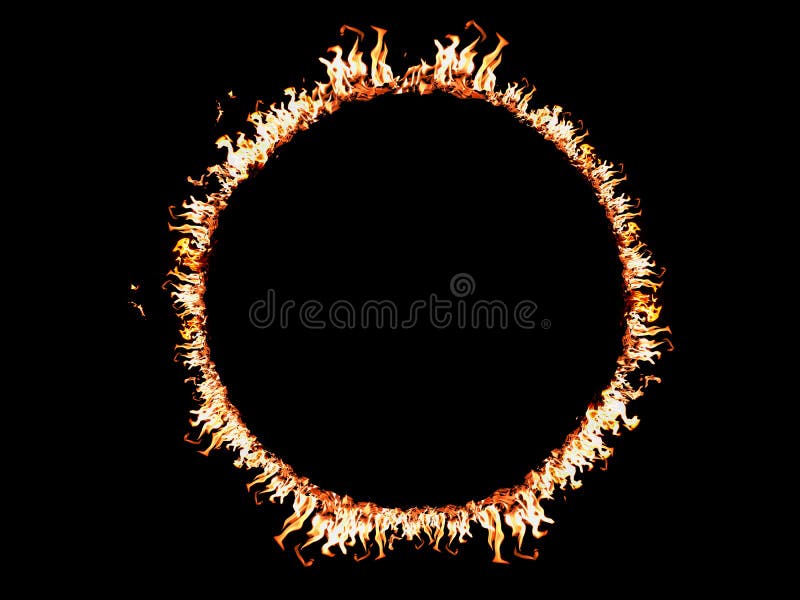 Circular flames stock illustration. Illustration of heat - 15934942