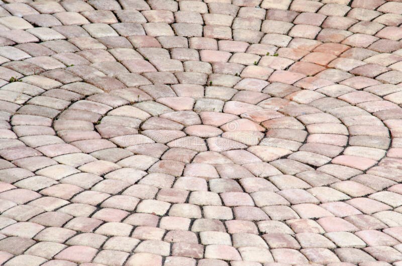 Circular Brick Pattern stock photo. Image of pavement - 24862280