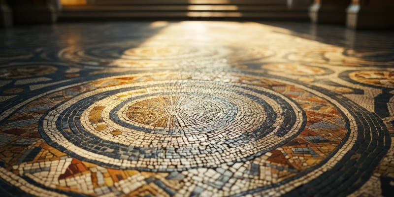 Circular Flooring Pattern stock photo. Image of patterned - 374729042