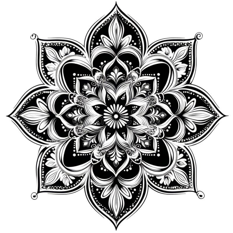 Circular Floral Pattern Creating a Mesmerizing Visual Experience, Ideal ...