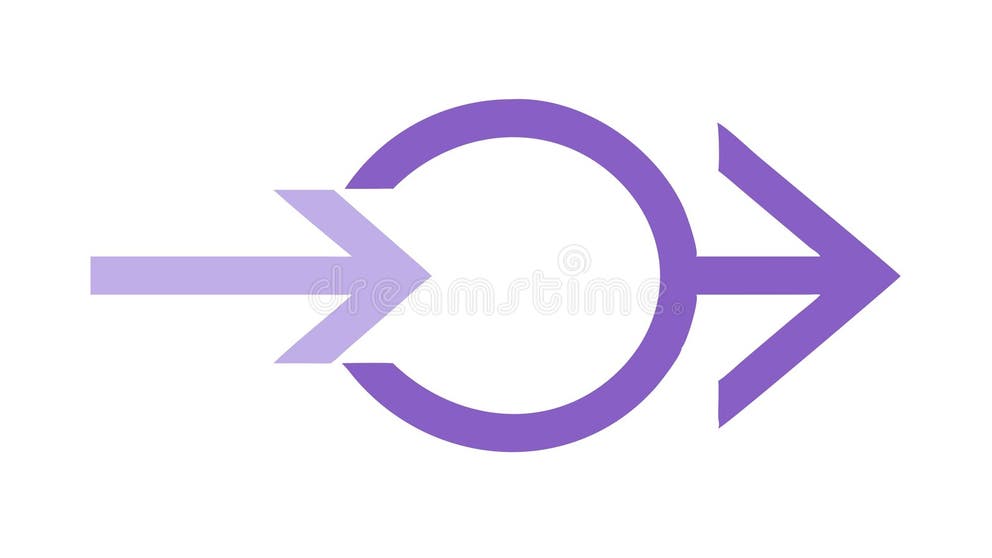 Circular Flow Arrow Icon for Process or Continuous Cycle, Vector Design Generative AI Stock ...