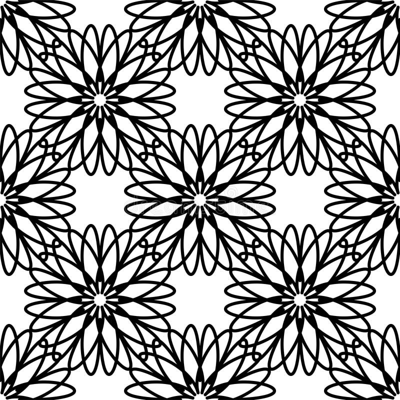 Circular Flower Decorative Patterns Stock Vector - Illustration of ...