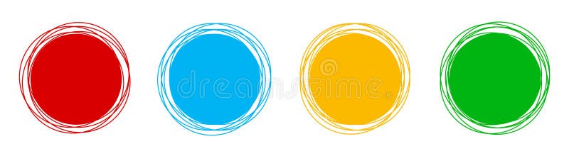 Circular Form, Set of Circles Using Sketch Drawing Circle Lines ...