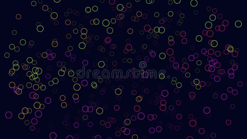 Circular Formation Intricate Pattern of Circles on Black Background ...