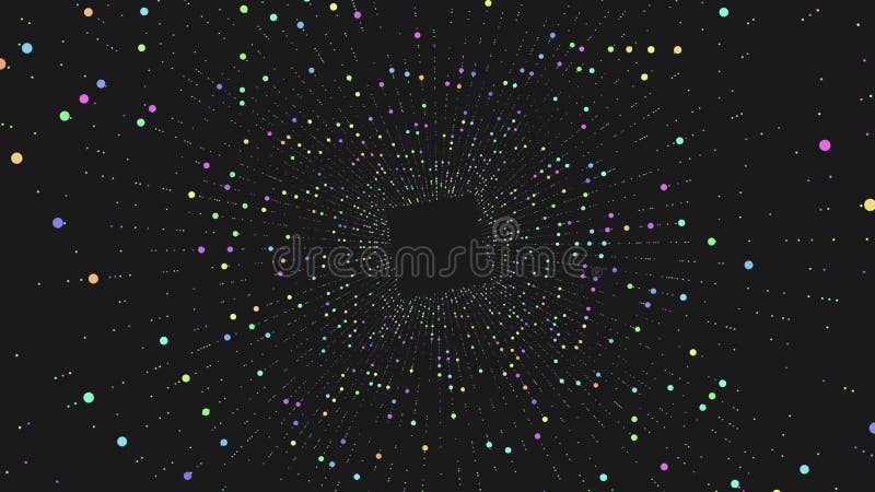 Circular Formation of Dots an Intriguing Abstract Pattern Stock Video ...