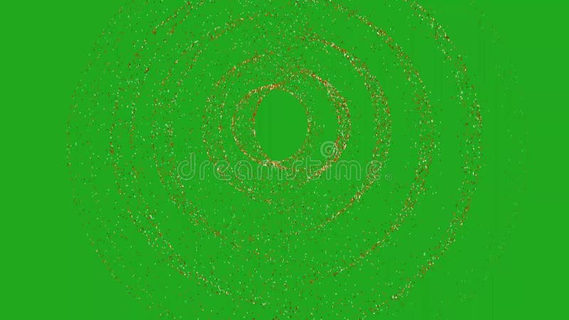 Circular Formation with Small Particles Green Screen Motion Graphics ...
