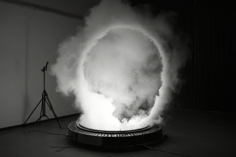 Circular Smoke Formation in an Art Installation during a Creative ...