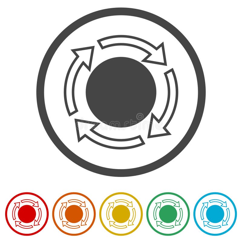 Circular Process Flow Arrows, Icon, Logo or Sign Stock Illustration ... Circular Process Flow Arrows, Icon, Logo or Sign Stock Illustration ...