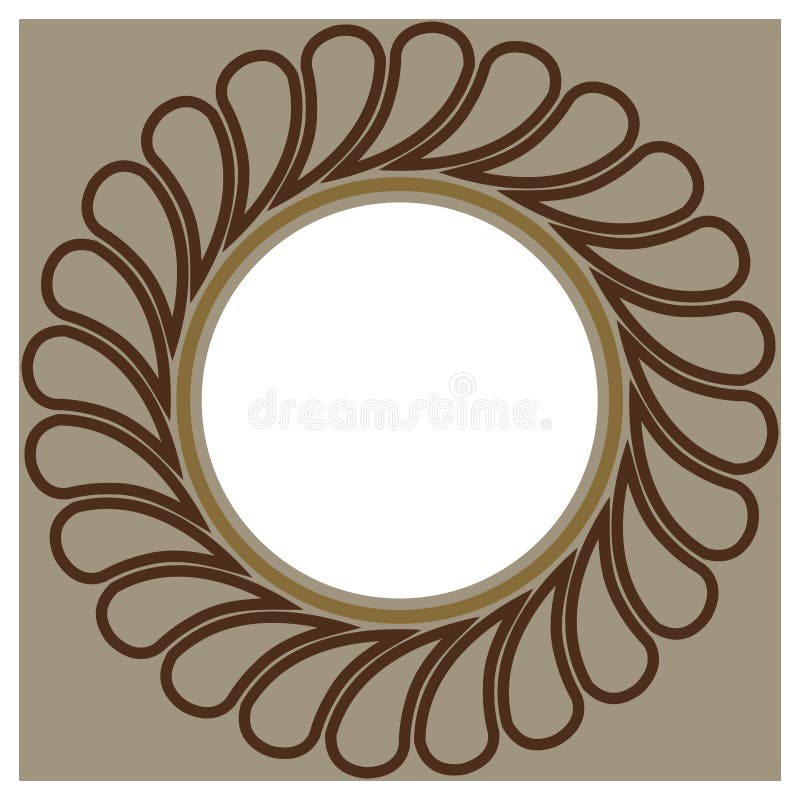 Circular Frame Design. Vector Illustration Decorative Design Stock ...