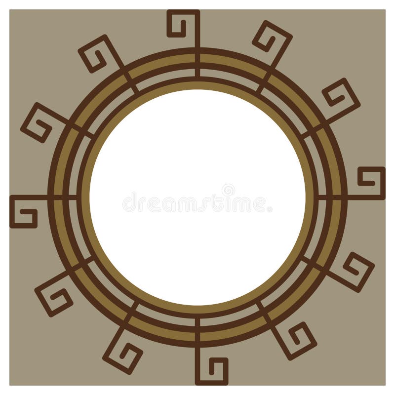 Circular Frame Design. Vector Illustration Decorative Design Stock ...