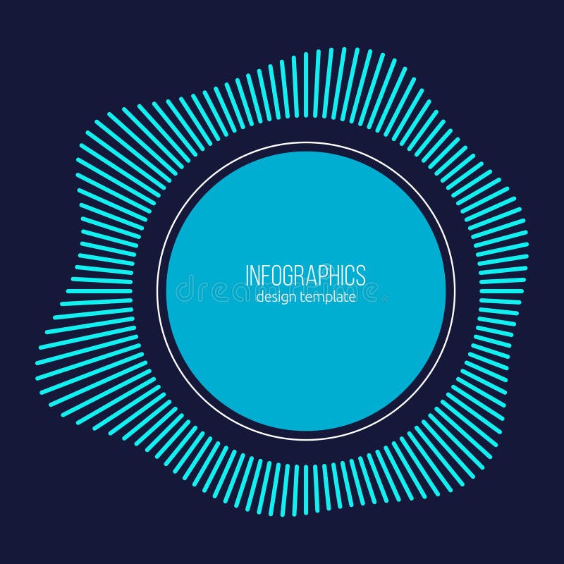 Circular Frame. Infographic Element Stock Vector - Illustration of blue ...