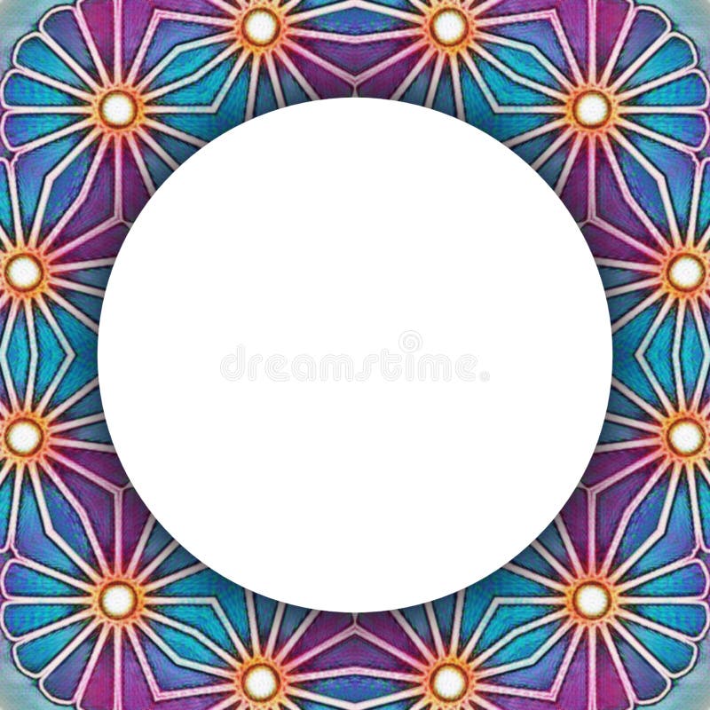 Frame Border of Drawn Flowers Fabric Texture Lilac Color. Frame with ...