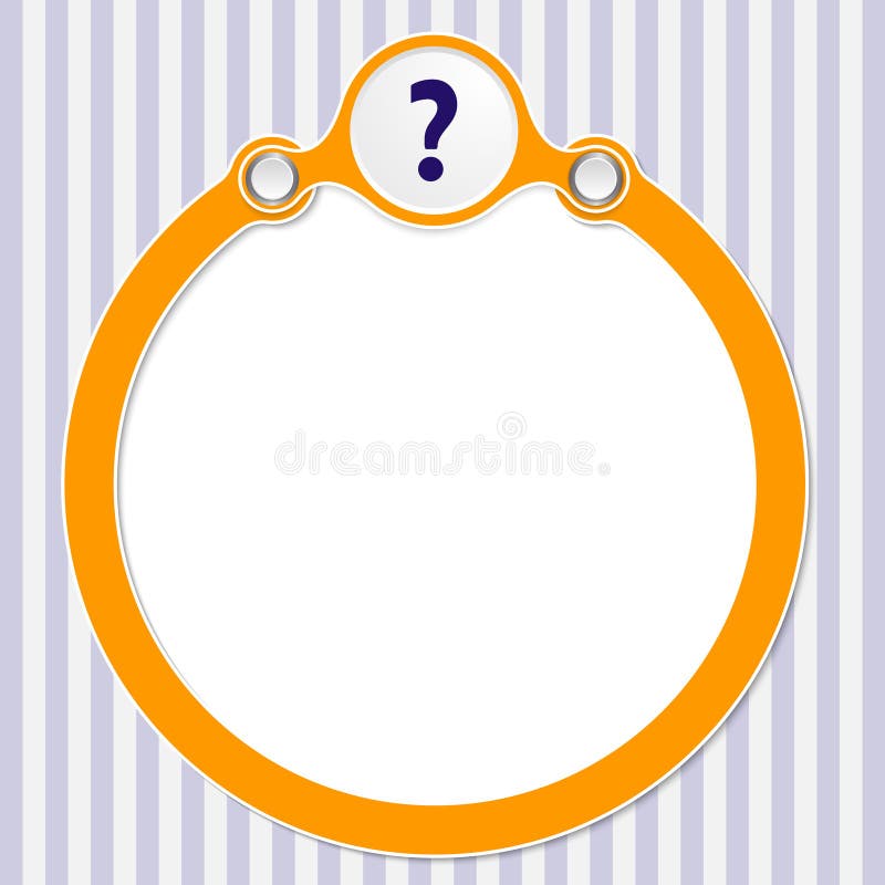 Frame with question mark stock vector. Illustration of advertising ...