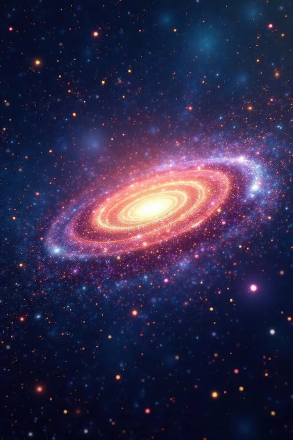 Circular Galaxy, Glittering Stars, Deep Space , Artwork, Abstract ...