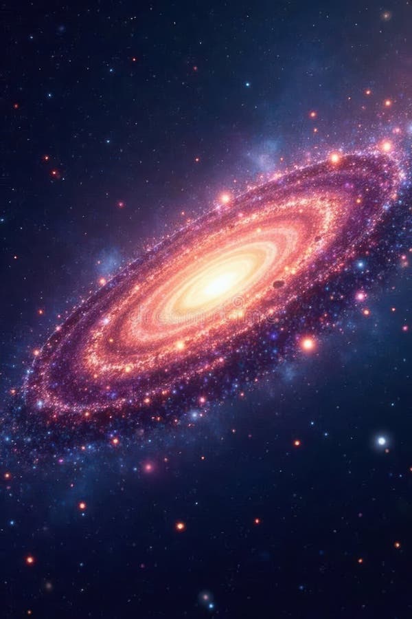 Circular Galaxy, Glittering Stars, Deep Space , Fantasy, Texture Stock ...