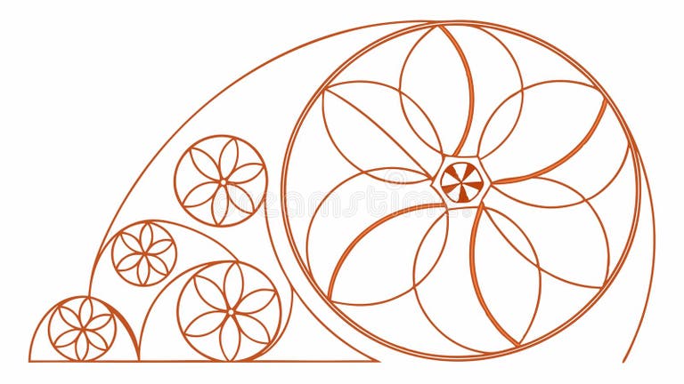 Circular Gears and Abstract Radial Pattern. Industrial Vector. Vector ...