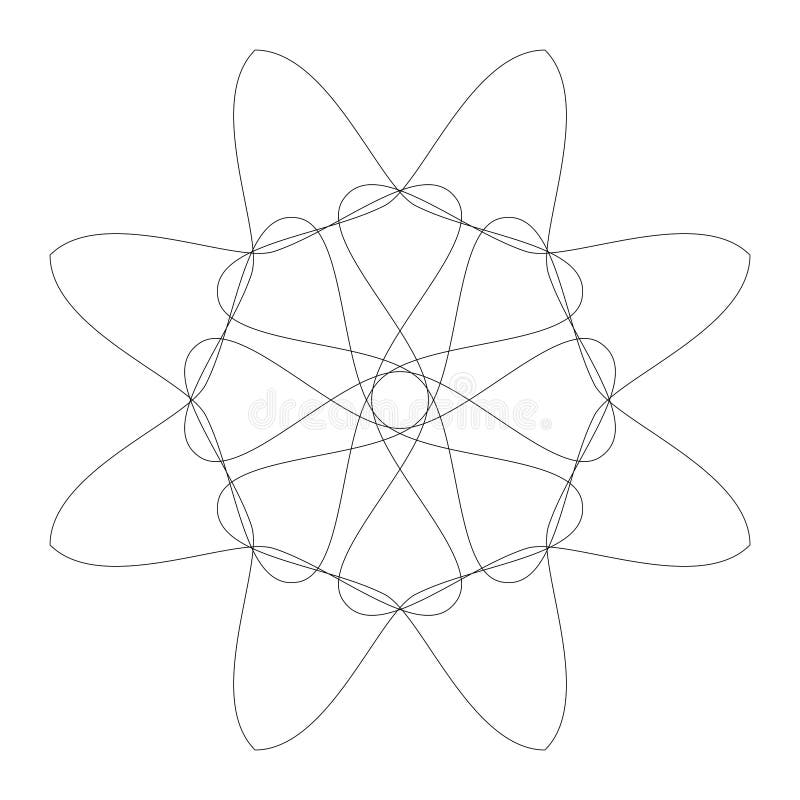 Circular Geometric Design Elements With Editable Lines Outline Is Not ... Circular Geometric Design Elements With Editable Lines Outline Is Not ...
