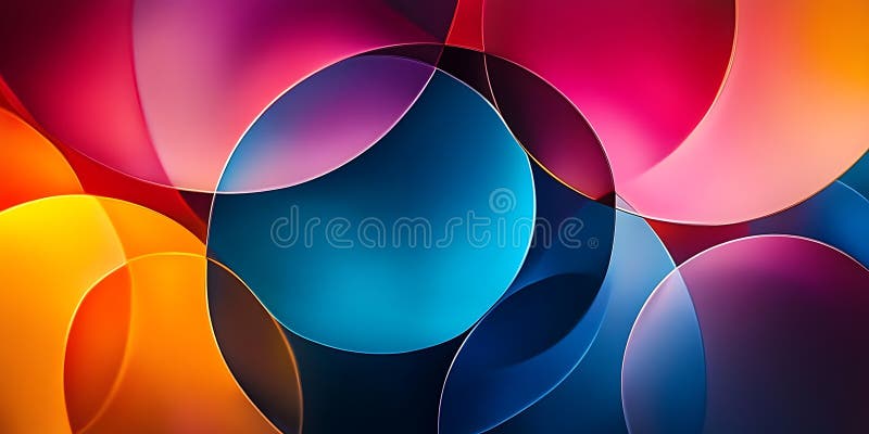 Circular Geometric Designs Blending Vibrant Colors Seamlessly Stock ...