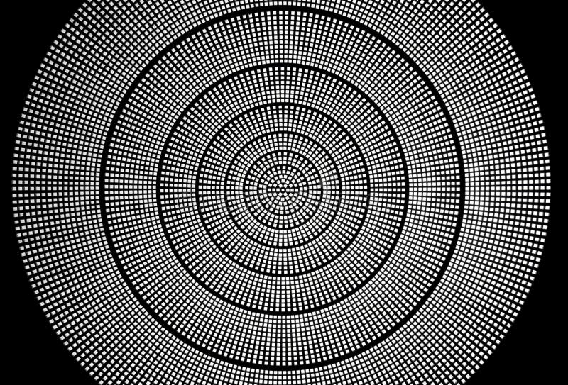 Circular Geometric Drawing that Creates Optical Effects Stock ...