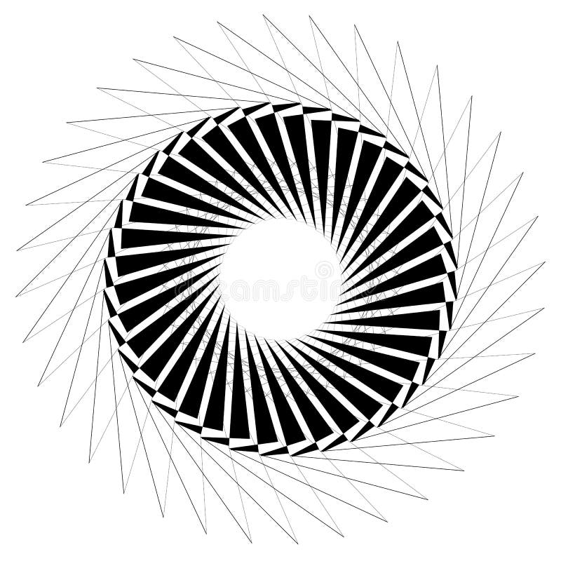 Circular Geometric Element. Rotating Shapes, Forms Abstract ...