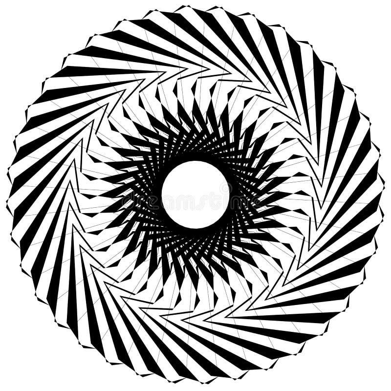 Circular Geometric Element. Rotating Shapes, Forms Abstract ...