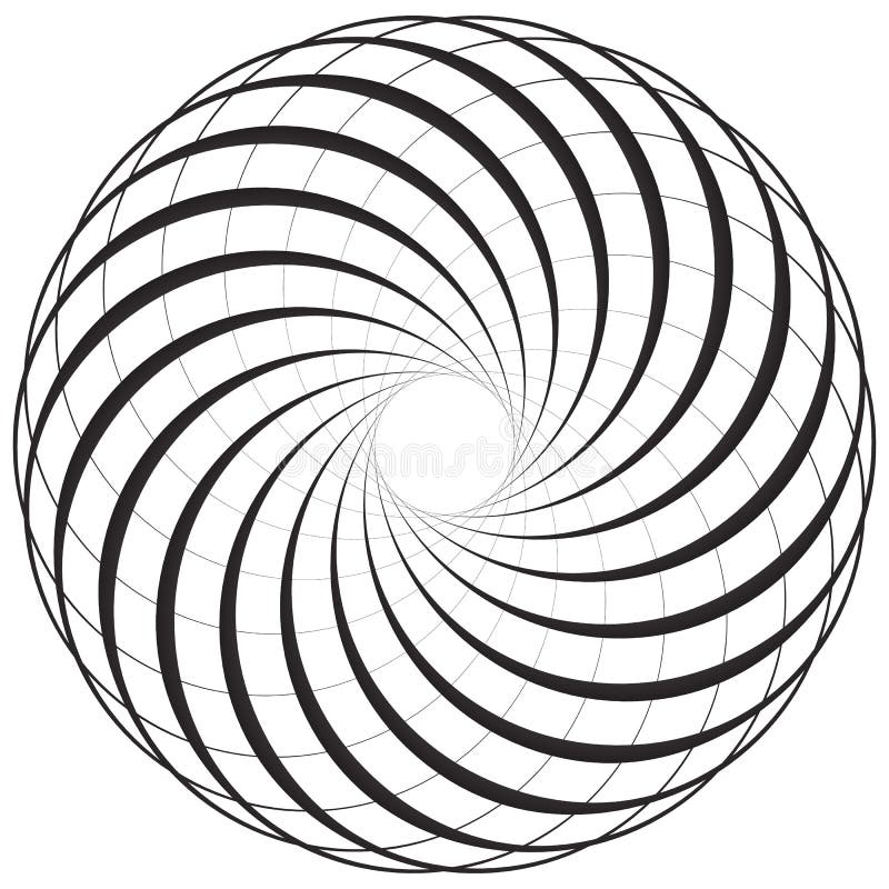 Circular Geometric Motif, Element, Concentric Circles Abstract S Stock ...