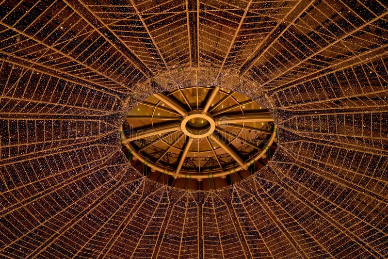 Beautiful Ceiling of Supermarket Building Stock Image - Image of wood ...