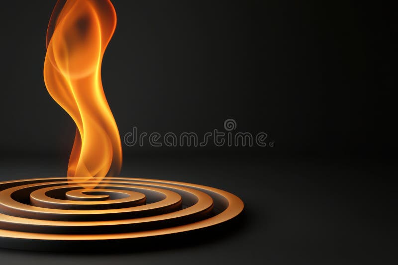 Circular Glowing Patterns Forming Calming Cycles with Peaceful Flow of ...