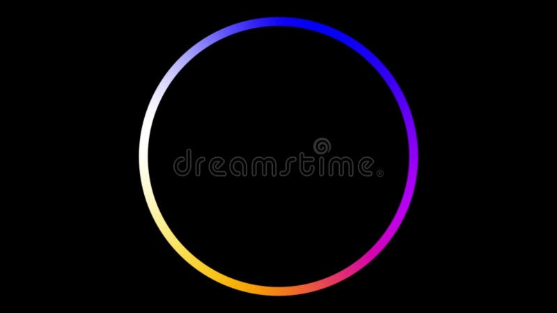 Circular Gradient on a Black Background. Loading Circle Stock Video ...