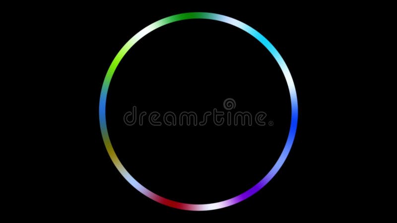 Circular Gradient on a Black Background. Loading Circle Stock Video ...