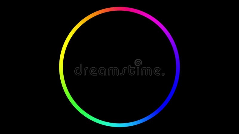 Circular Gradient on a Black Background. Loading Circle Stock Video ...