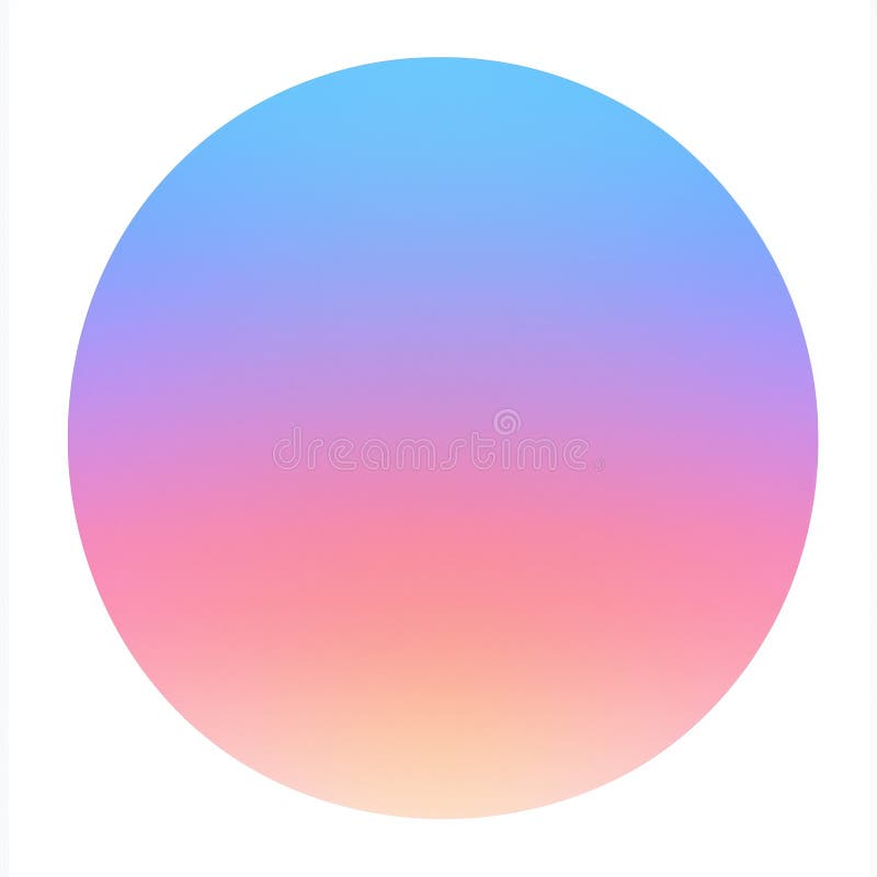A Circular Gradient Design Features Soft Pink and Blue Hues Blending ...
