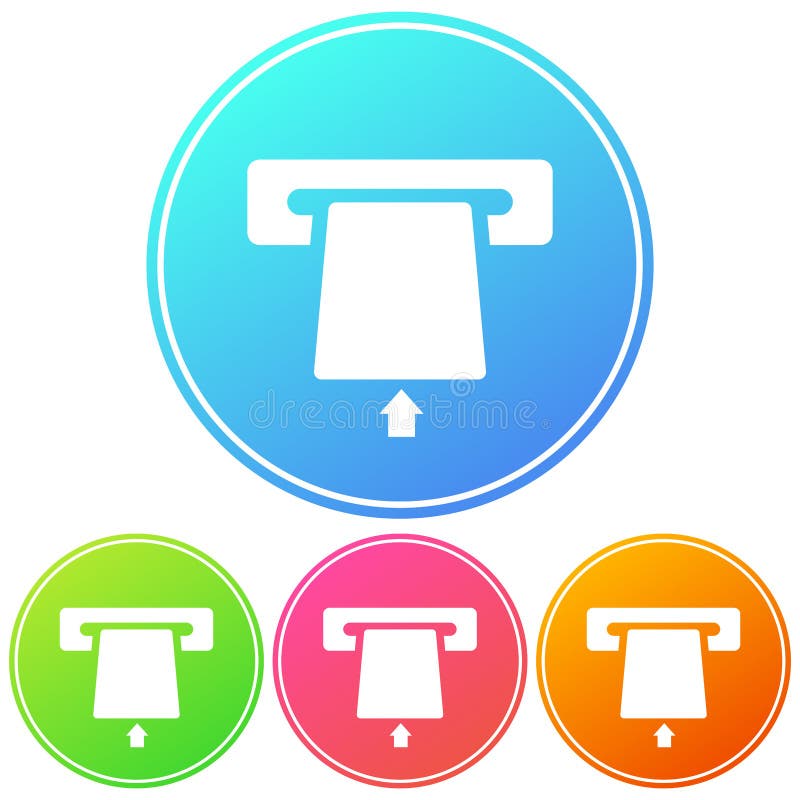 Insert card symbol stock vector. Illustration of silhouette - 37667544