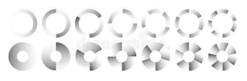 Circular Graphic Elements. Glitch Halftone Texture Stock Vector ... Circular Graphic Elements. Glitch Halftone Texture Stock Vector ...