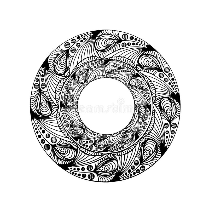 Circular graphical pattern stock vector. Illustration of shape - 83015831